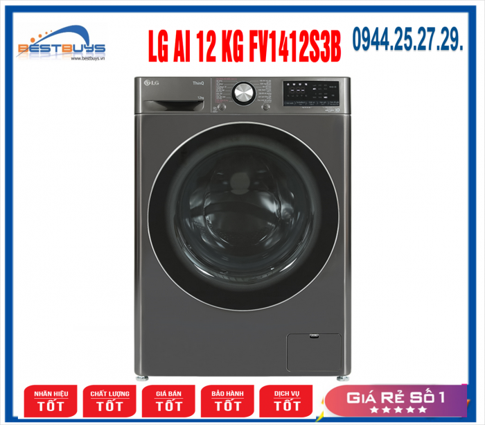 Máy giặt LG AI DD Inverter 12 kg FV1412S3B
